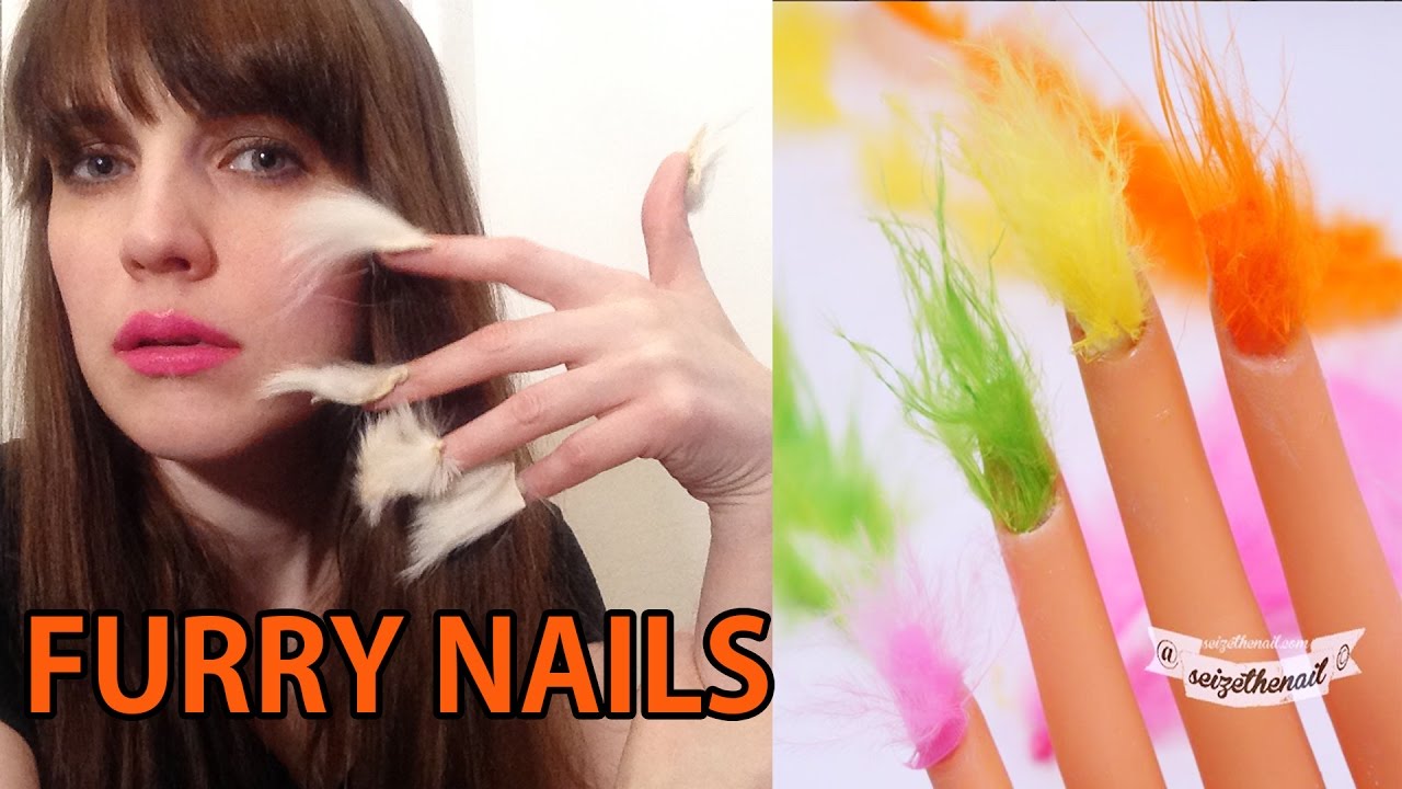 FURRY NAILS Nail Art Tutorial! - YouTube