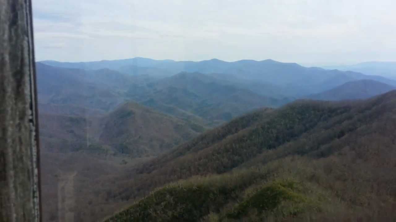 At Shuckstack Fire Tower - YouTube