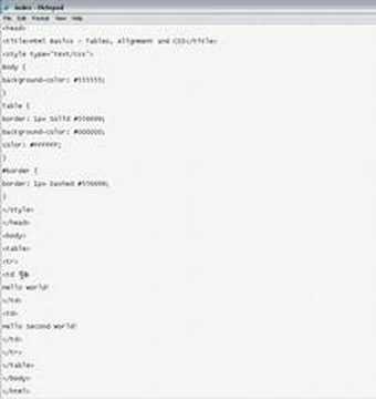 Html Tutorial 3 - Tables, Alignment and CSS - YouTube
