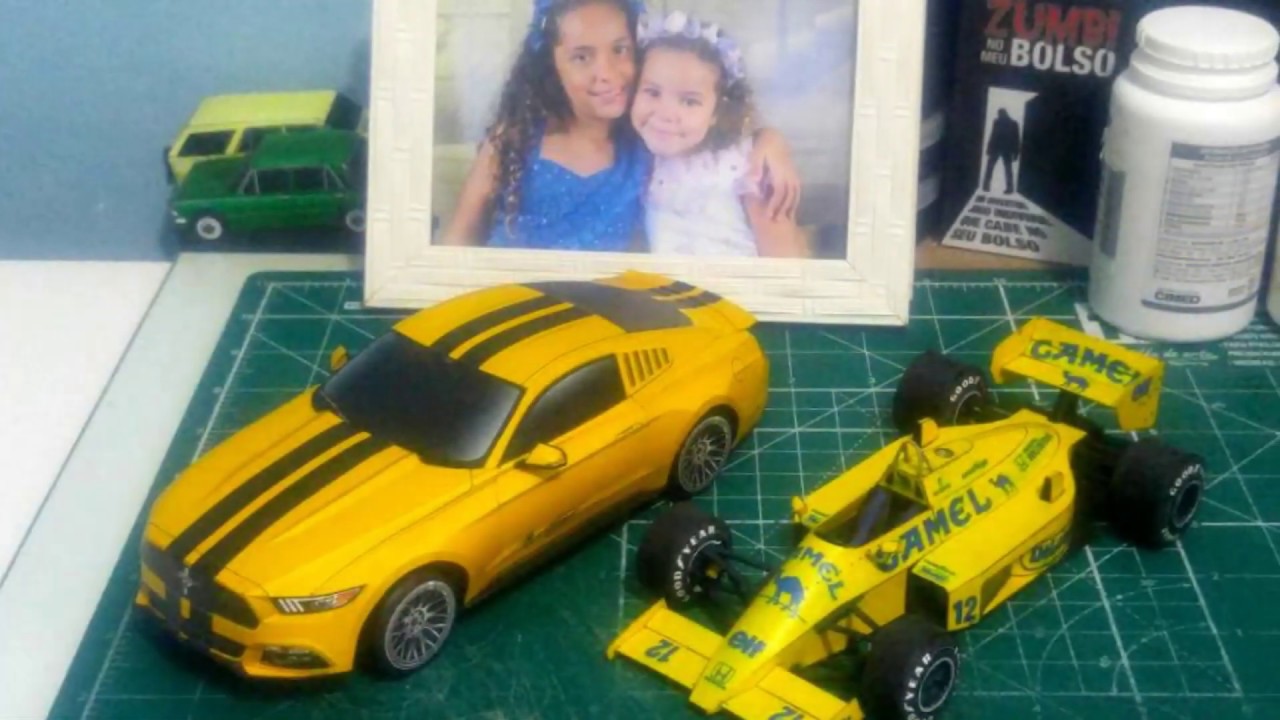 Ford Mustang Papercraft Model (Bumblebee version) - YouTube