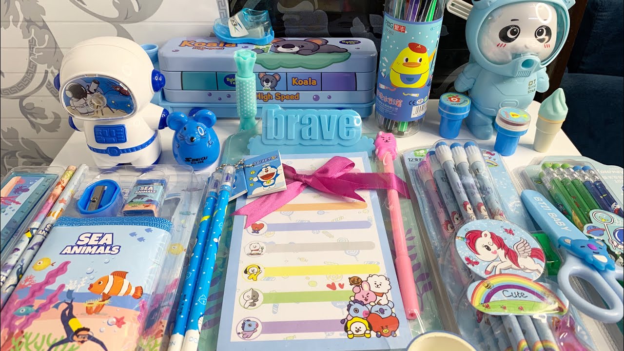 Unboxing Biggest Collection Of Blue Stationery | Stationery Haul ...