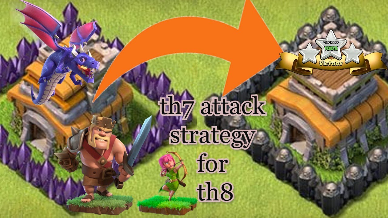 Th7 (Town Hall 7) Attack Strategy For Th8 || Th7 War Attack Strategy ...