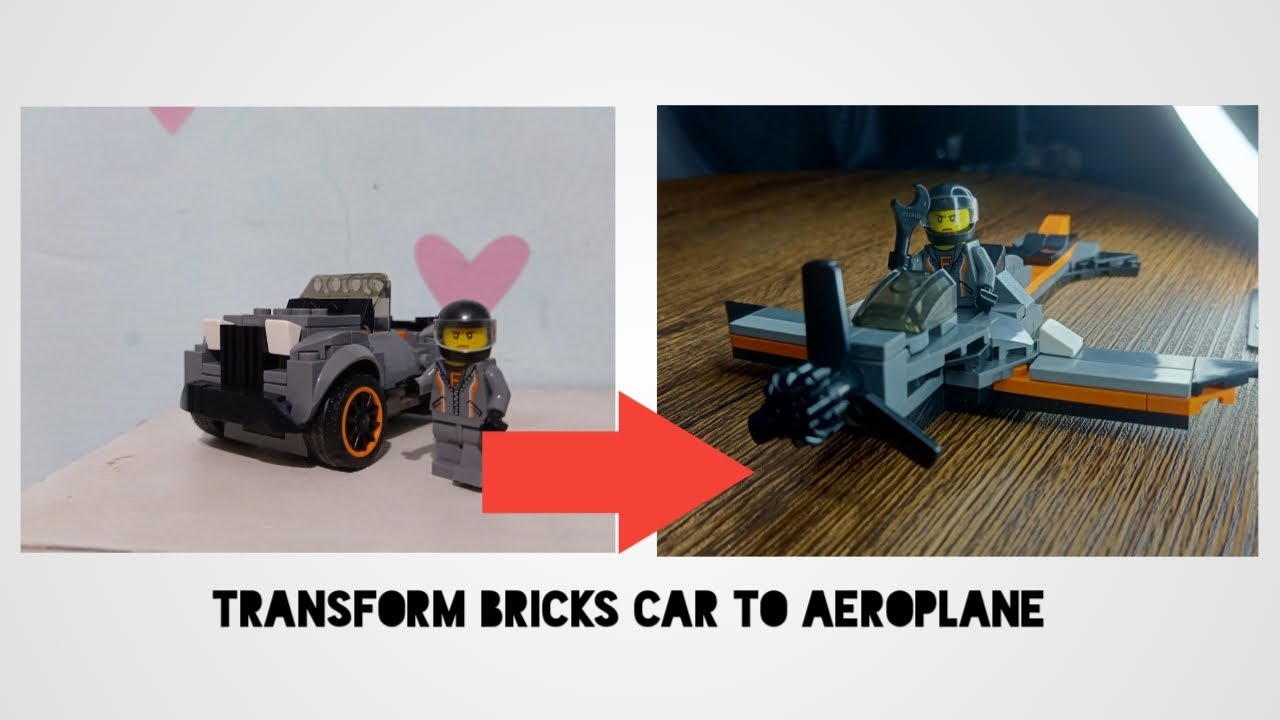 Transform Bricks Car to Aeroplane - YouTube