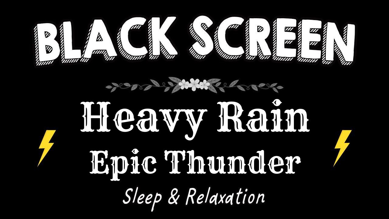 Emotional Healing to Sleep Instantly with Heavy Rain & Epic Thunder ...