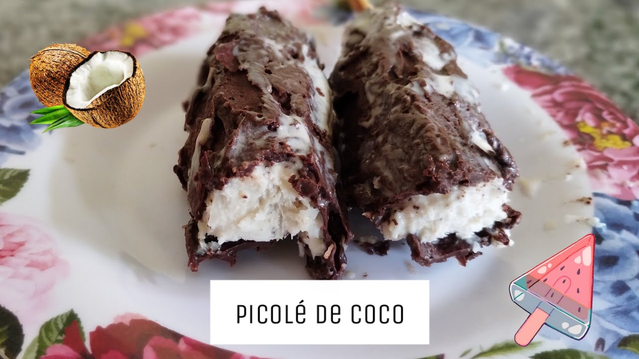 PICOLE DE COCO COM COBERTURA DE CHOCOLATE - YouTube