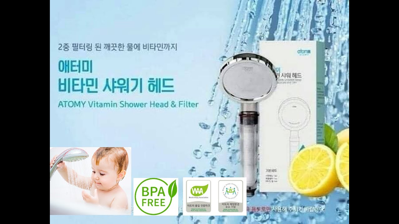 Atomy Vitamin Shower Head & Filter that moisture your skin and hair ...