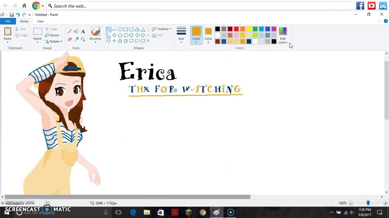Speed Paint Erica | Paint | Art - YouTube