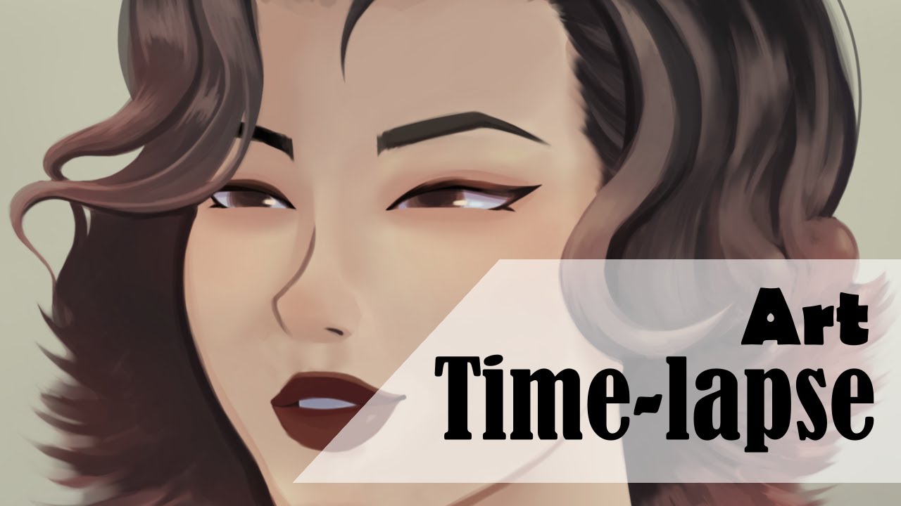 Digital Painting Portrait [ Krita | Art Time-lapse ] - YouTube