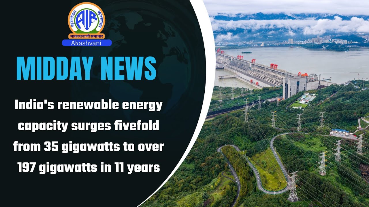 India's renewable energy capacity surges fivefold from 35 gigawatts to ...