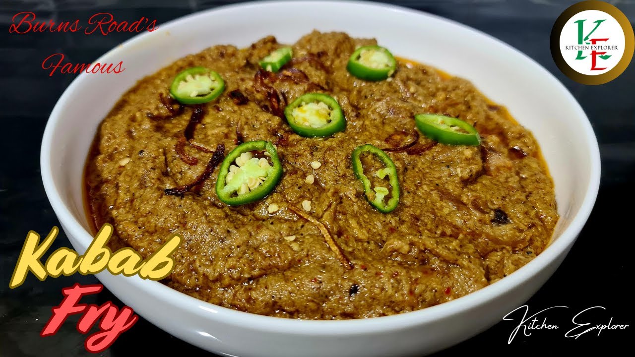 Kabab Fry | Burns Road Famous Fry Kabab | Karachi Ke Mashoor Fry Kabab ...