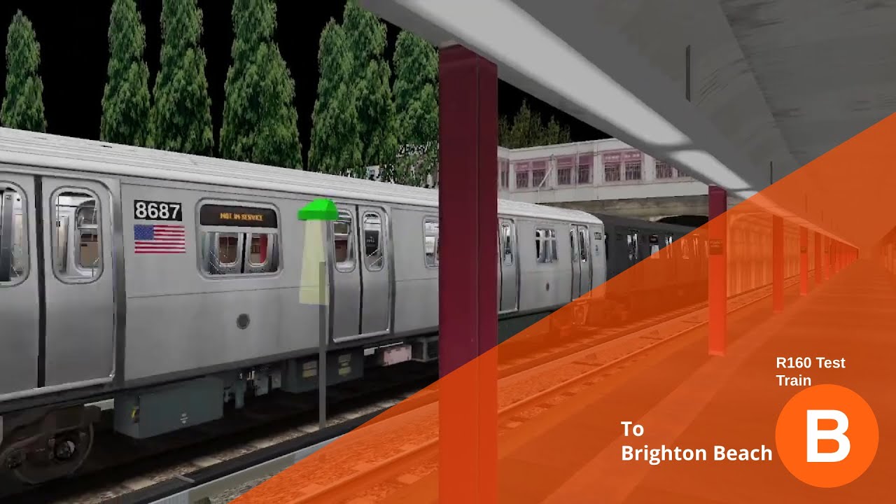 OpenBVE Route Scenario - R160 Testing in the Express Track on the B ...