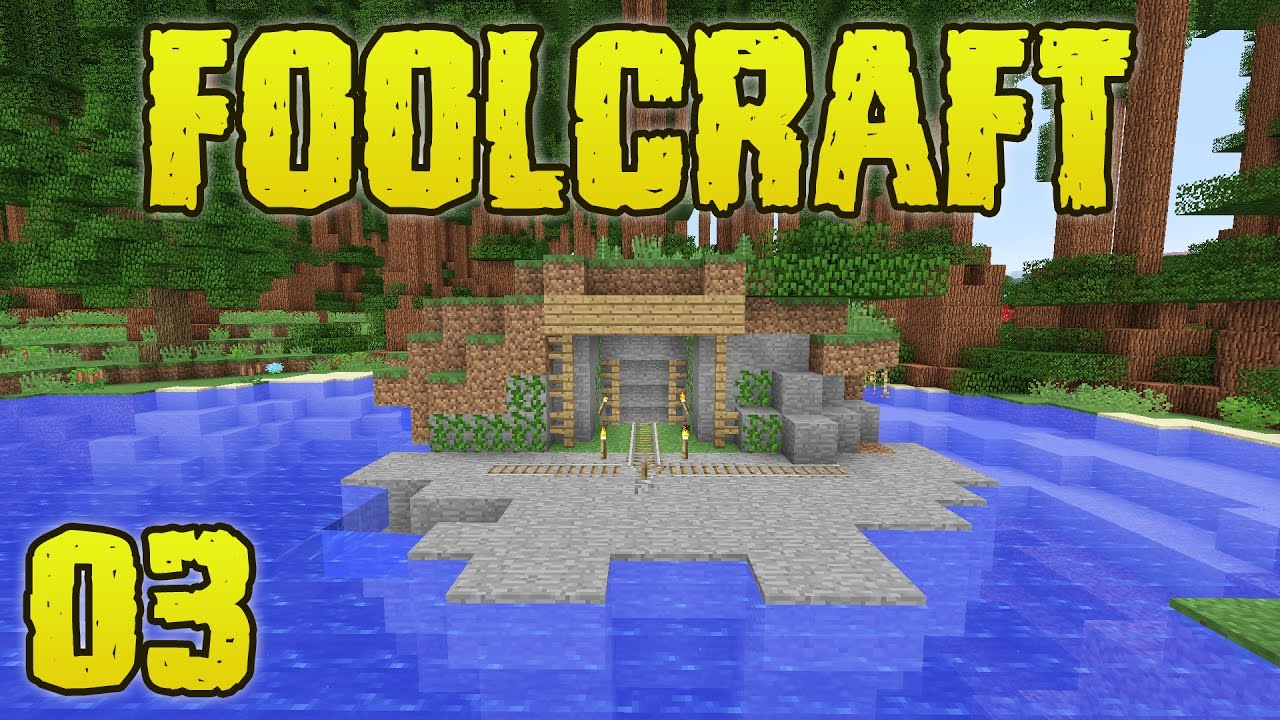 FoolCraft Modded Minecraft 03 Starter Home & Endermen Farm! - YouTube