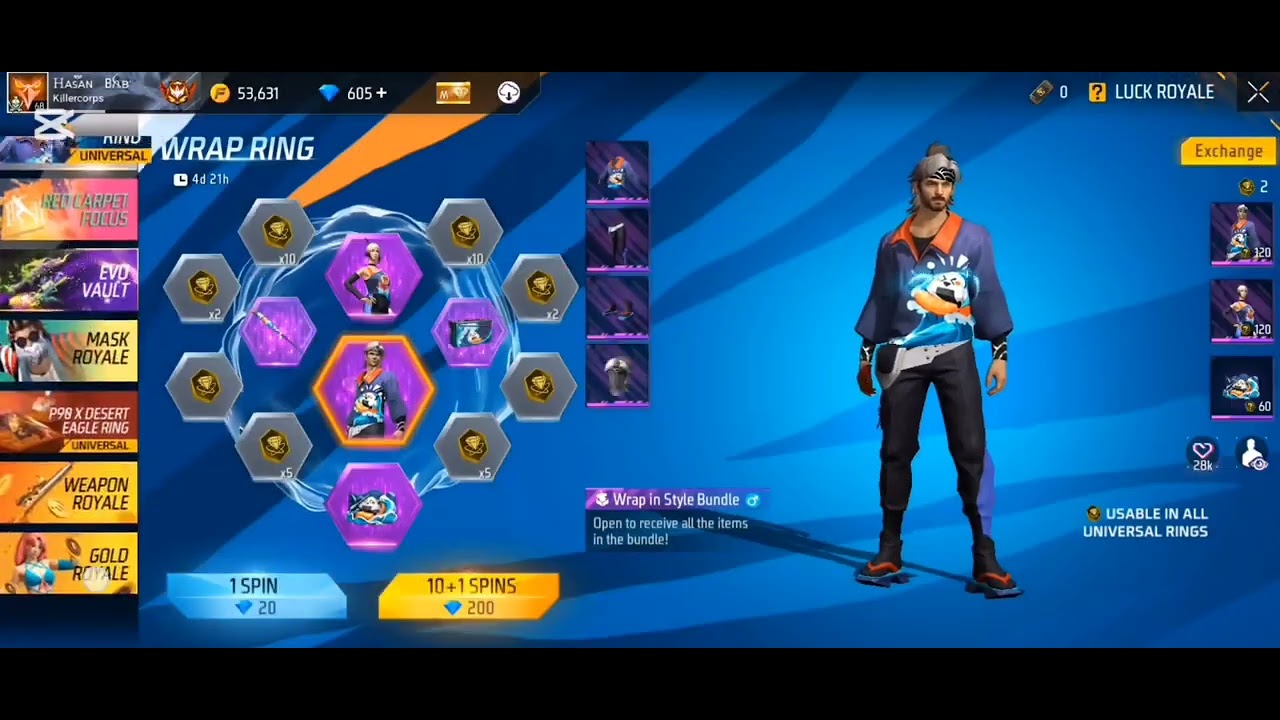 Old Man Mask Royale Free Fire | Free Fire Mask Royale Event | Luck ...