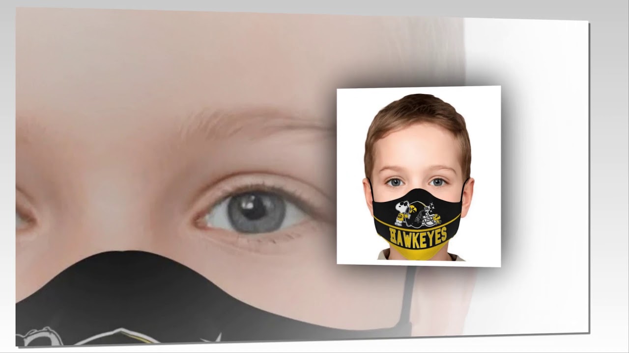 BUY Snoopy Iowa Hawkeyes Face Mask - YouTube