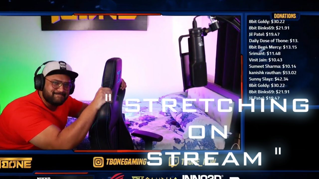 THICC and SHREDDED INDIAN Streamer STRETCHES on STREAM - YouTube