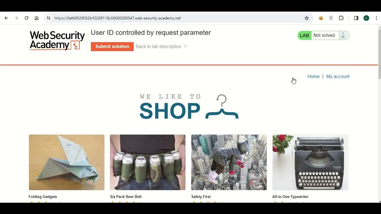 User ID controlled by request parameter - YouTube
