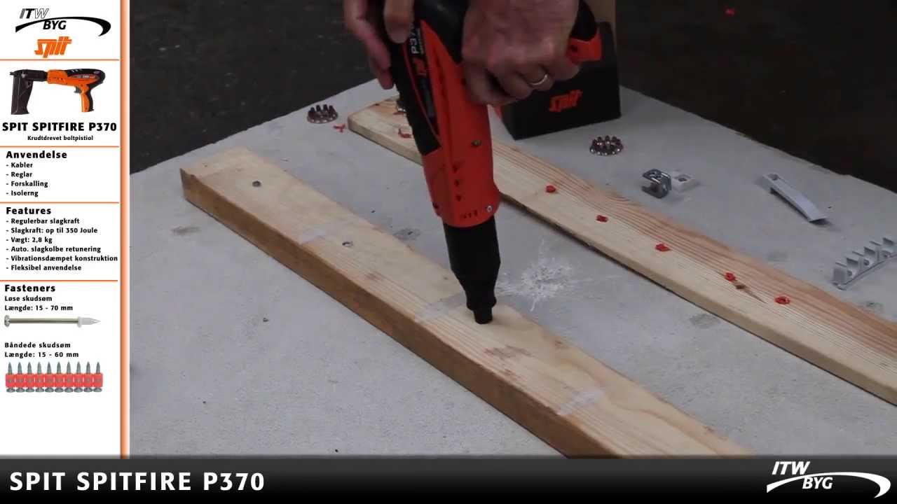 OSADZAK prochowy SPIT SPITFIRE P370 - YouTube