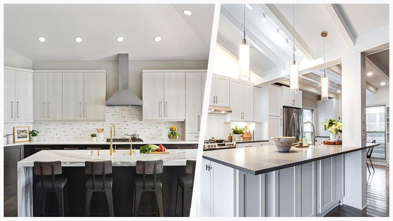 White Kitchen With Vaulted Ceiling 25 Transitional Kitchens