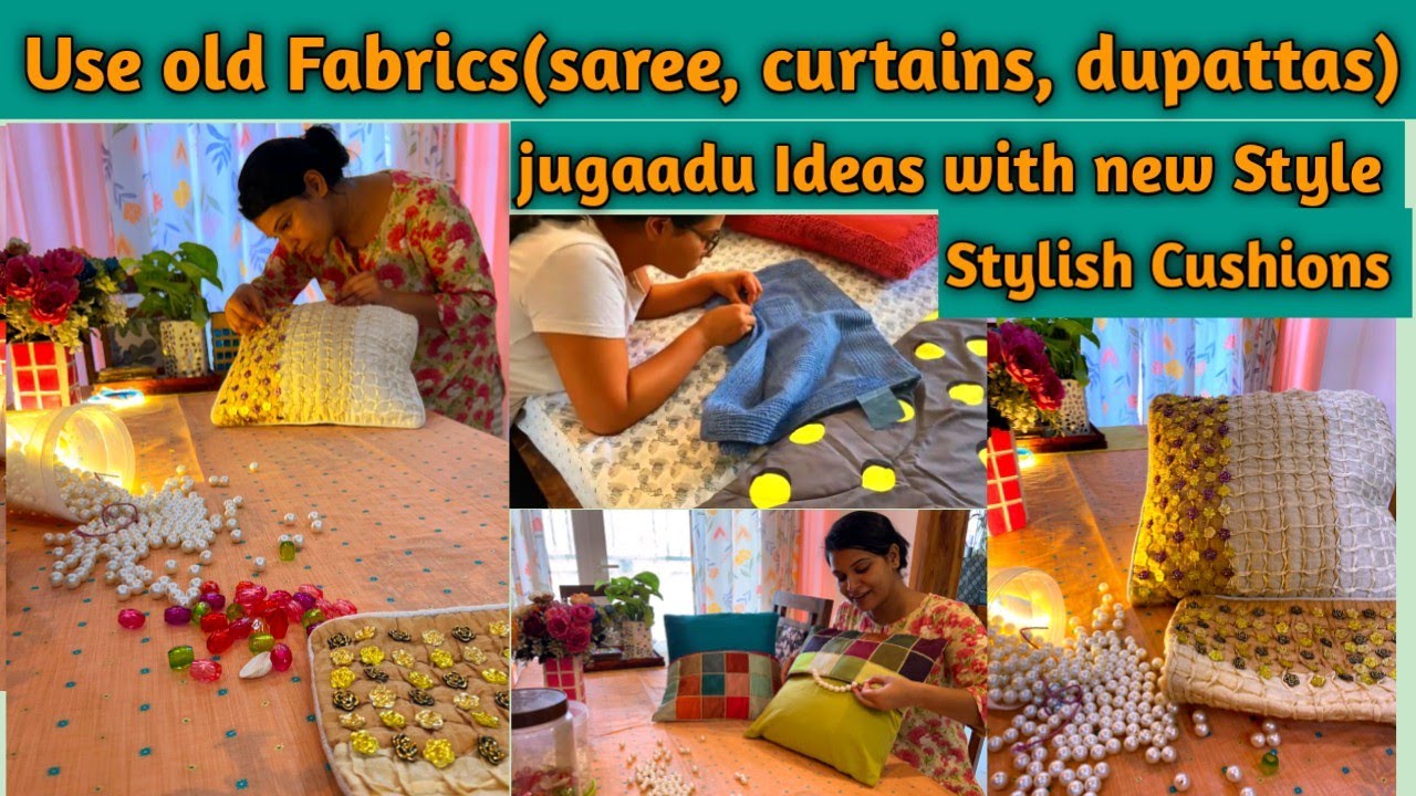 कुछ Trendy/Jugadu Ideas 😉😜पुराने(पर्दे, साड़ी, दुपट्टे) से आसानी से घर ...