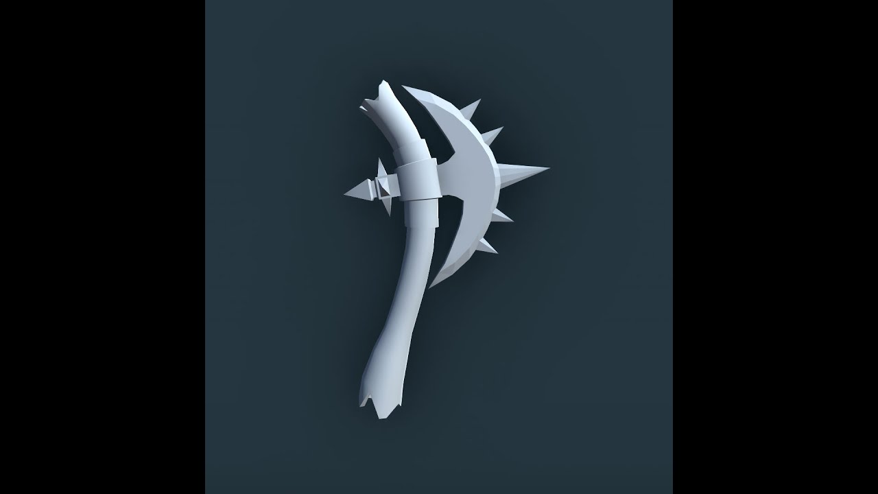 3Ds Max Modeling Simple Axe Beginner Tutorial Part 1/2 - YouTube