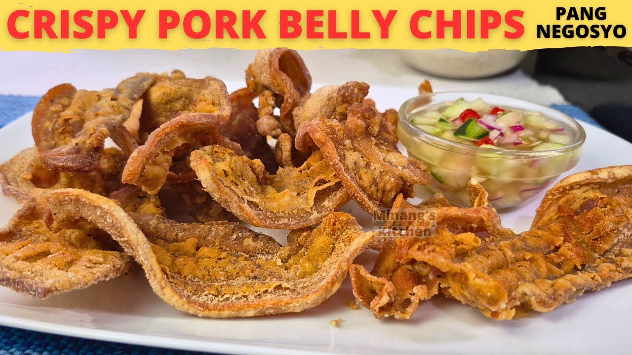 How To MAKE CRISPY PORK BELLY CHIPS | Pang NEGOSYO | Filipino Food ...