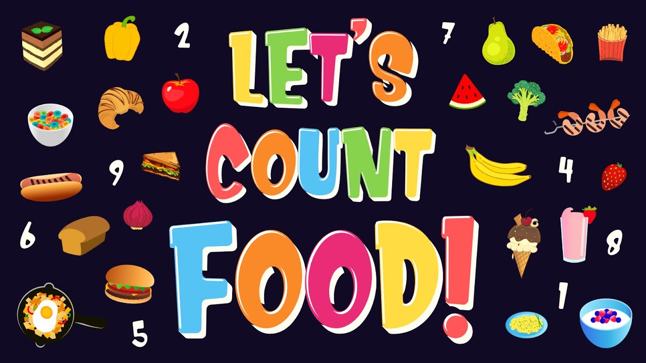 Let’s Count Food | How Many Apples & Cookies Are There? | Kids Game ...