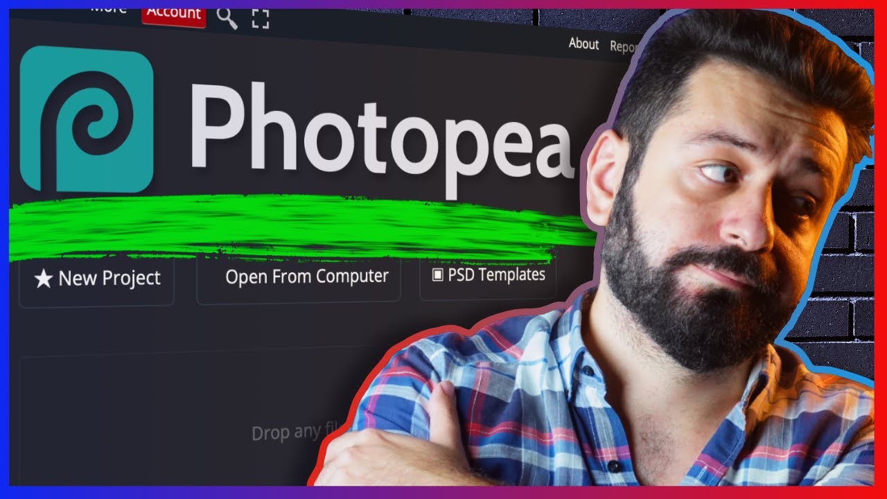 Building YouTube Thumbnail in PhotoPea. YouTube Thumbnail Tutorial #3 ...