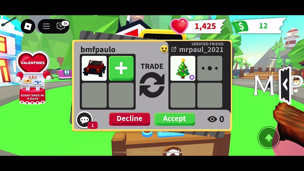 Trade stand in adopt me - YouTube