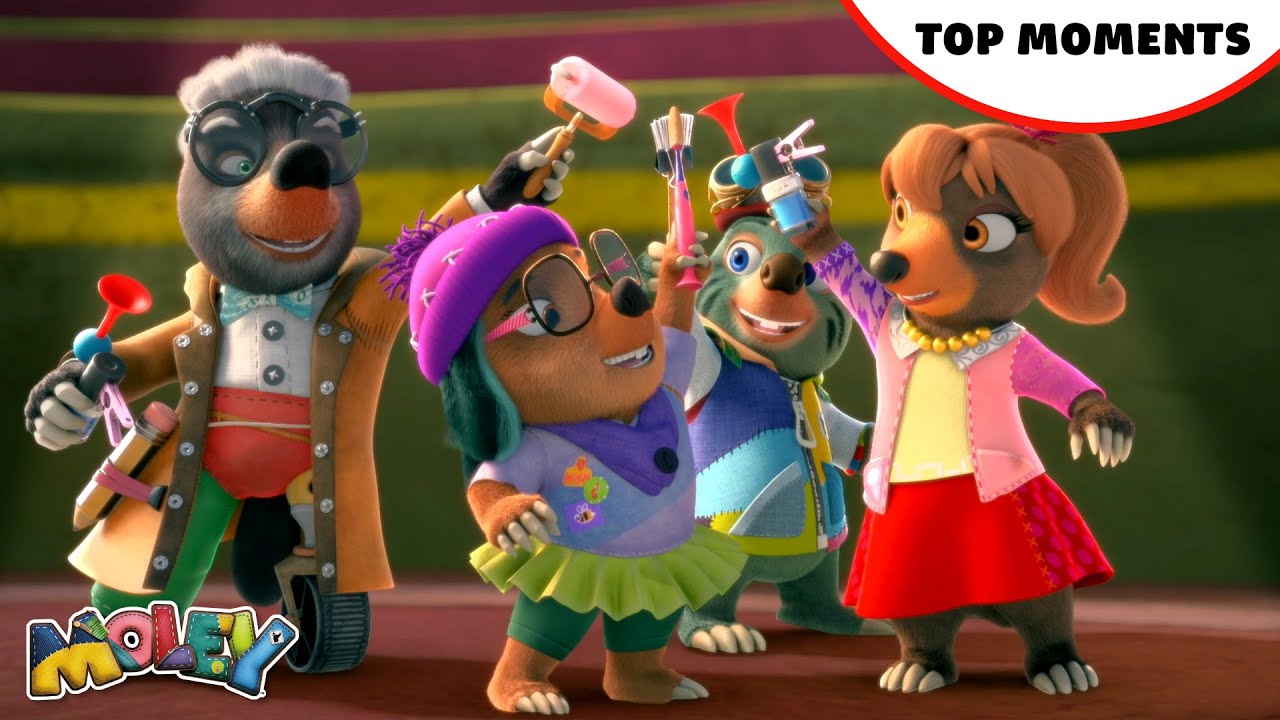 🌟 Top 3: Moley, Dotty & Mishmosh's Best Moments! | Moley Compilation 🌟 ...