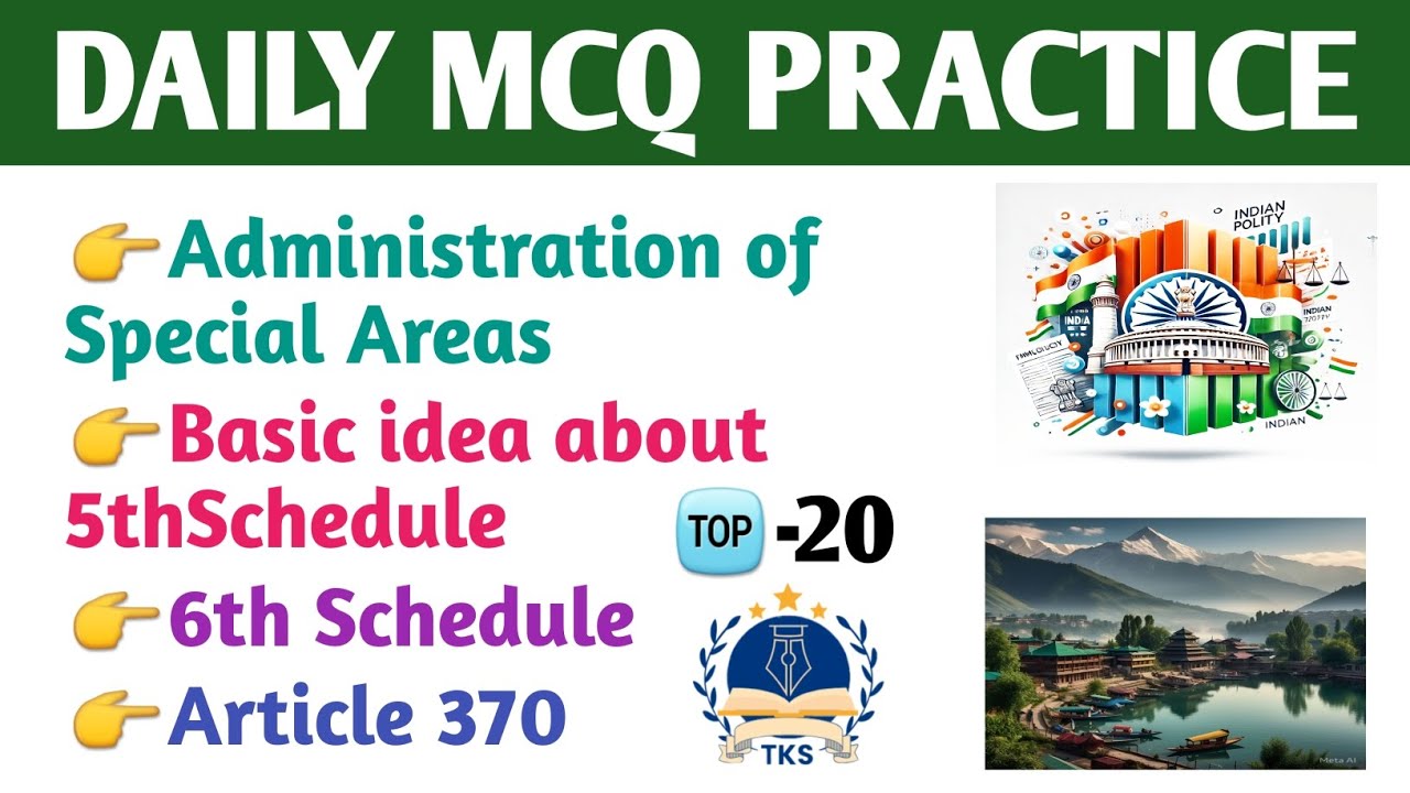 Administration of special Areas II Top 20 MCQ II Most Important Q & A ...