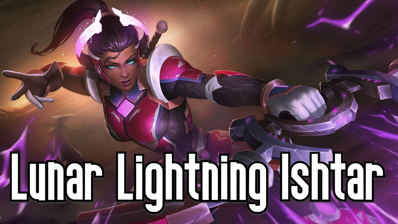 SMITE: Skin Showcase - Lunar Lightning Ishtar - YouTube