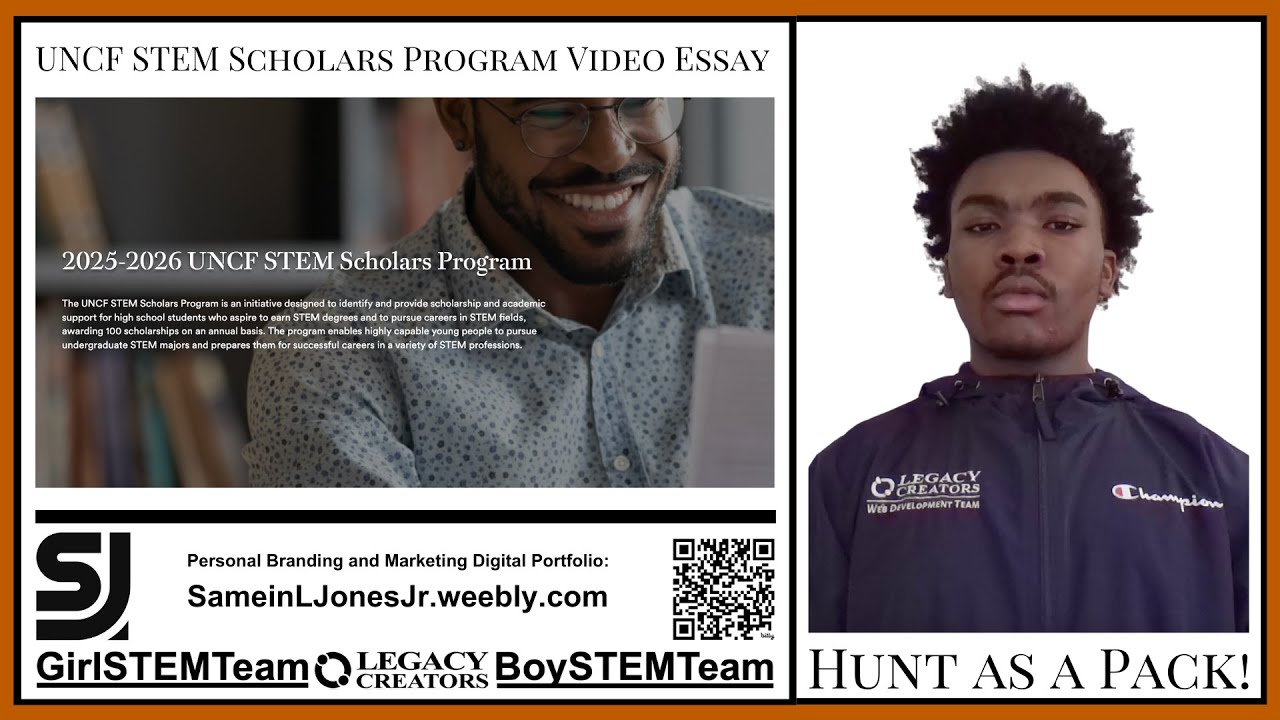Video Essay UNCF STEM Scholars Program Samein Jones, Jr - YouTube
