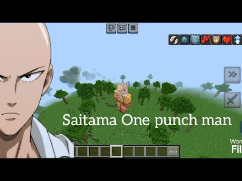 One punch man Saitama Minecraft - YouTube