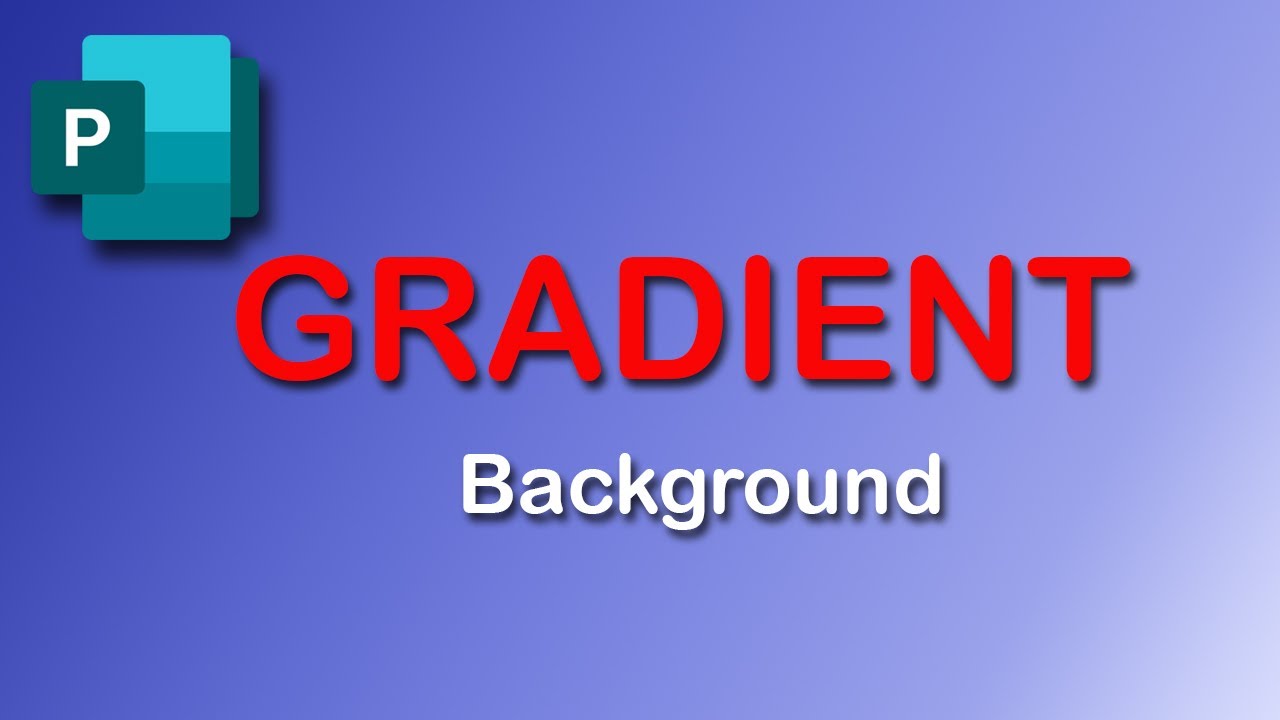How to Add Gradient fill color in Publisher - YouTube