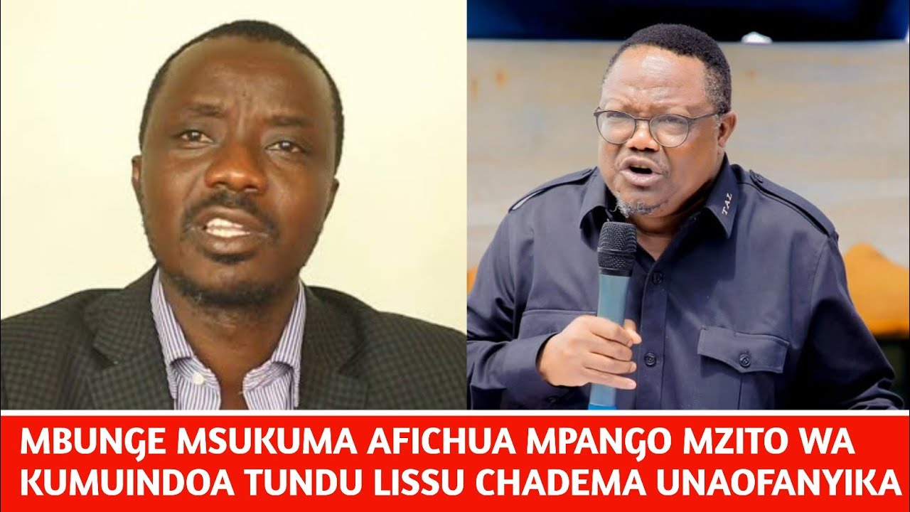 MBUNGE MSUKUMA WA CCM AFICHUA MAZITO MPANGO WA SIRI CHADEMA WA ...