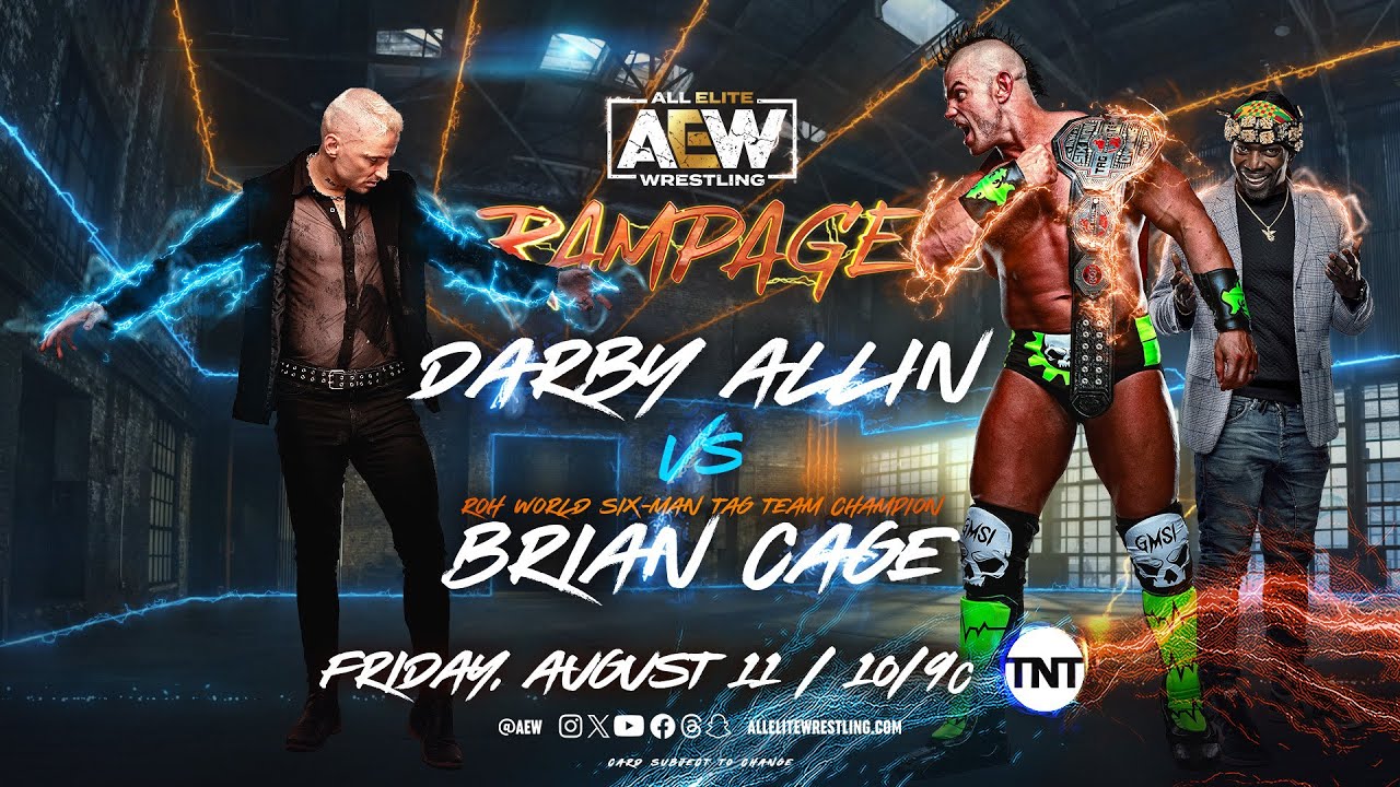 WWE 2K23 Darby Allin Vs. Brian Cage | AEW Rampage 8/11/23 - YouTube
