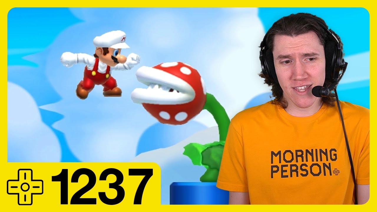 MORNING MARIO #1237 | "W1-4 Fire Piranha Garden" - YouTube