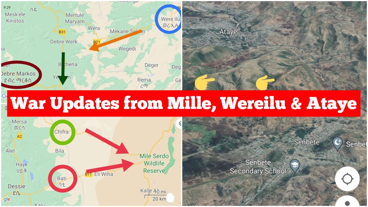 Ethiopia war updates from Mille, Were Ilu & Ataye towns - YouTube