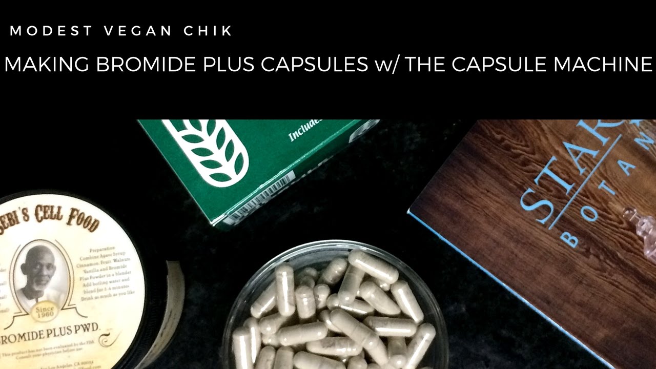 Making Dr Sebi's Bromide Plus into Capsules | The Capsule Machine - YouTube