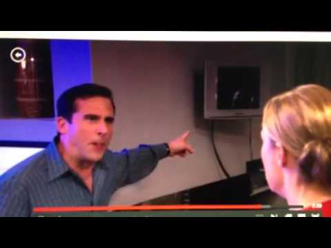 Michael Scott's plasma screen tv - YouTube