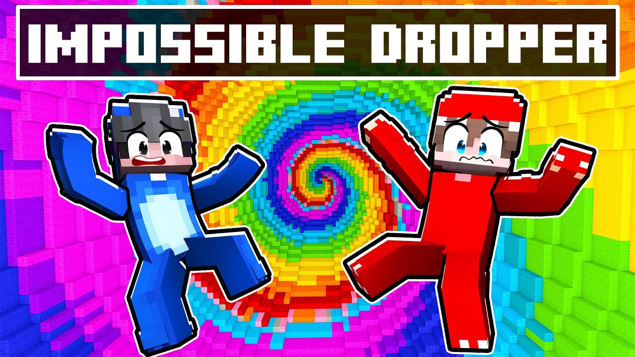 My 100% IMPOSSIBLE DROPPER in Minecraft! - YouTube