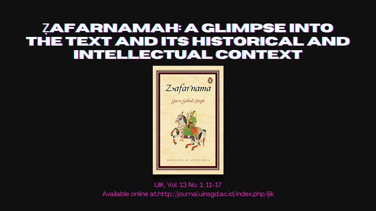 Ẓafarnamah: A Glimpse into the Text and its Historical and Intellectual ...