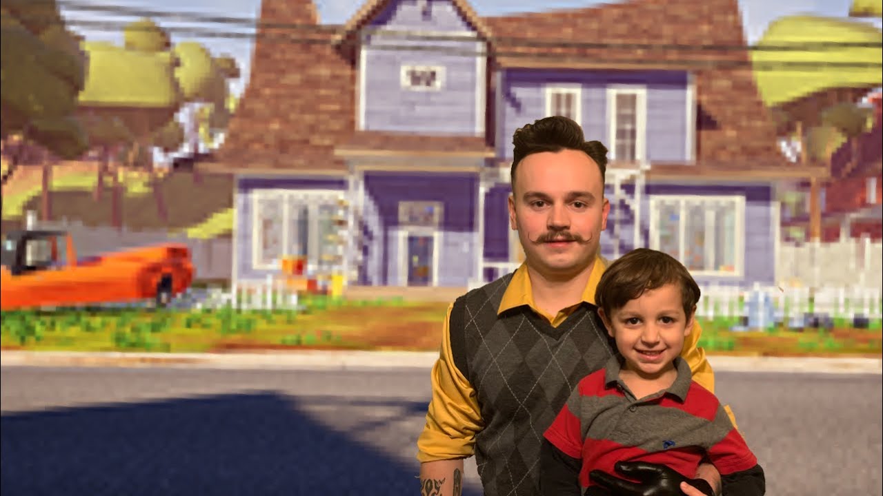 Hello Neighbor Act 1 With The Neighbor Himself??? - YouTube