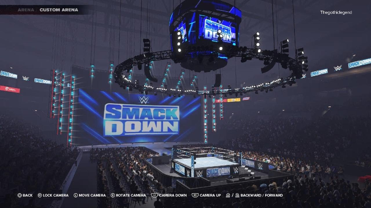 WWE 2K24: Custom Arena - WWE SmackDown Arena '24 V.2 - YouTube