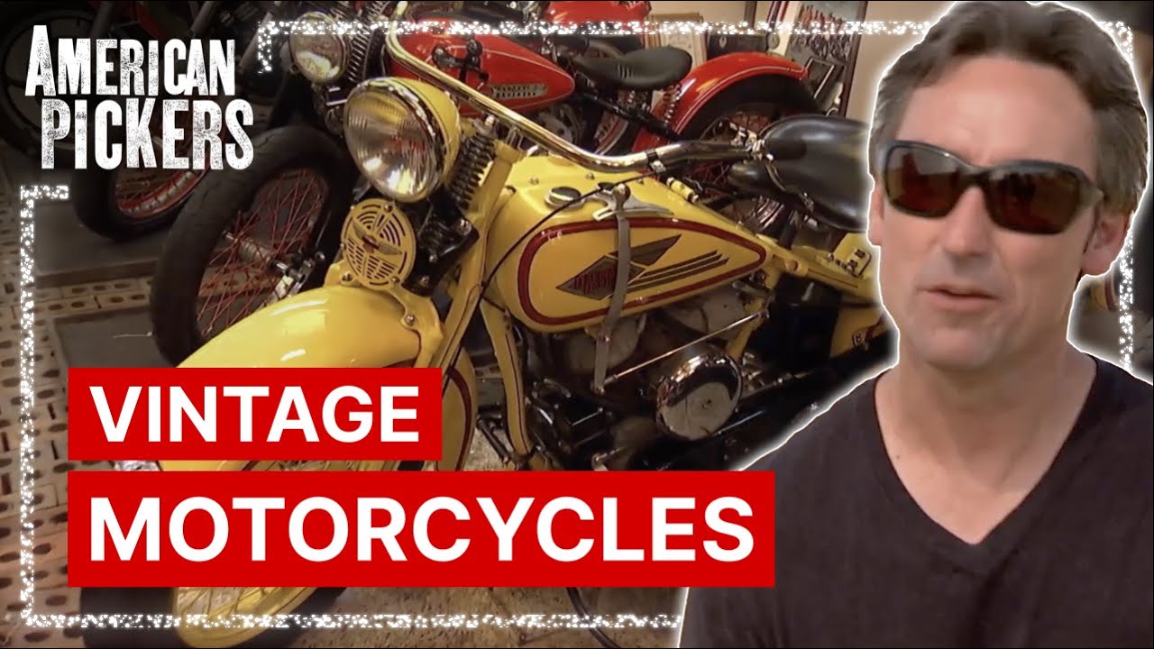 Vintage Motorcycle Collector's Dream | American Pickers - YouTube