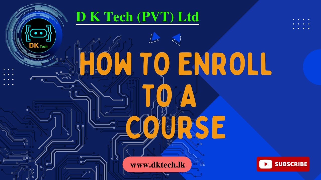 How to enroll to a course - YouTube