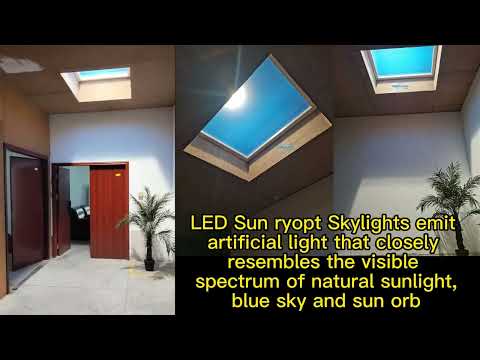 Artificial Sunlight LED Skylight 110V 240V Indoor Blue Sky Ceilings Panel No UV Light