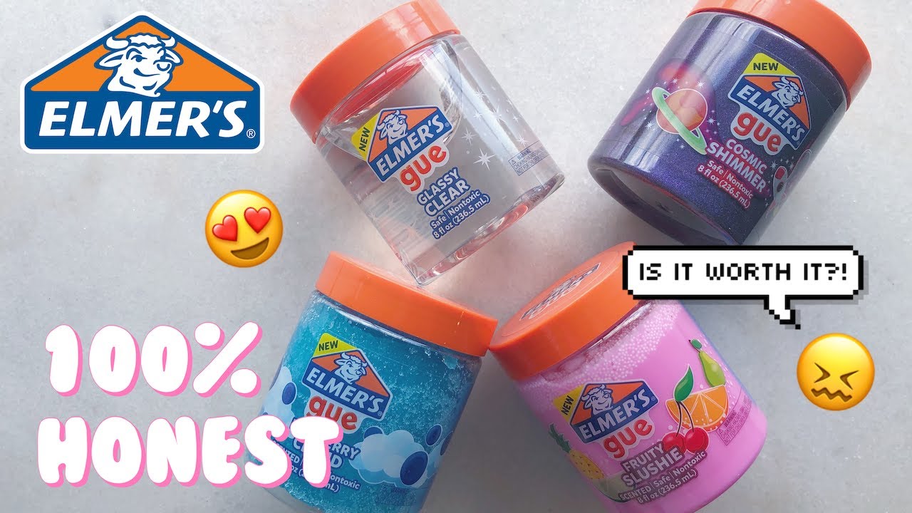 100% HONEST ELMER'S SLIME REVIEW // STORE BOUGHT SLIME - YouTube