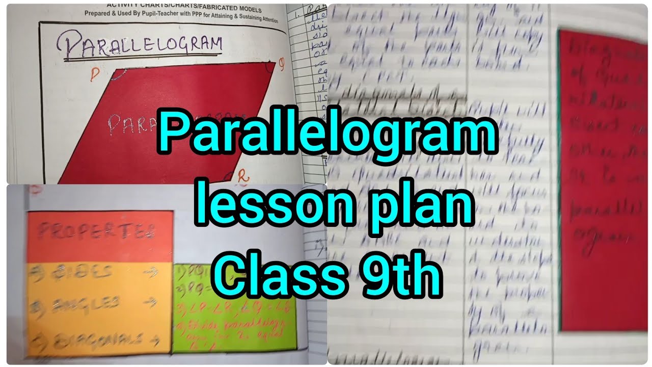 Parallelogram and its properties class 9th lesson plan - YouTube