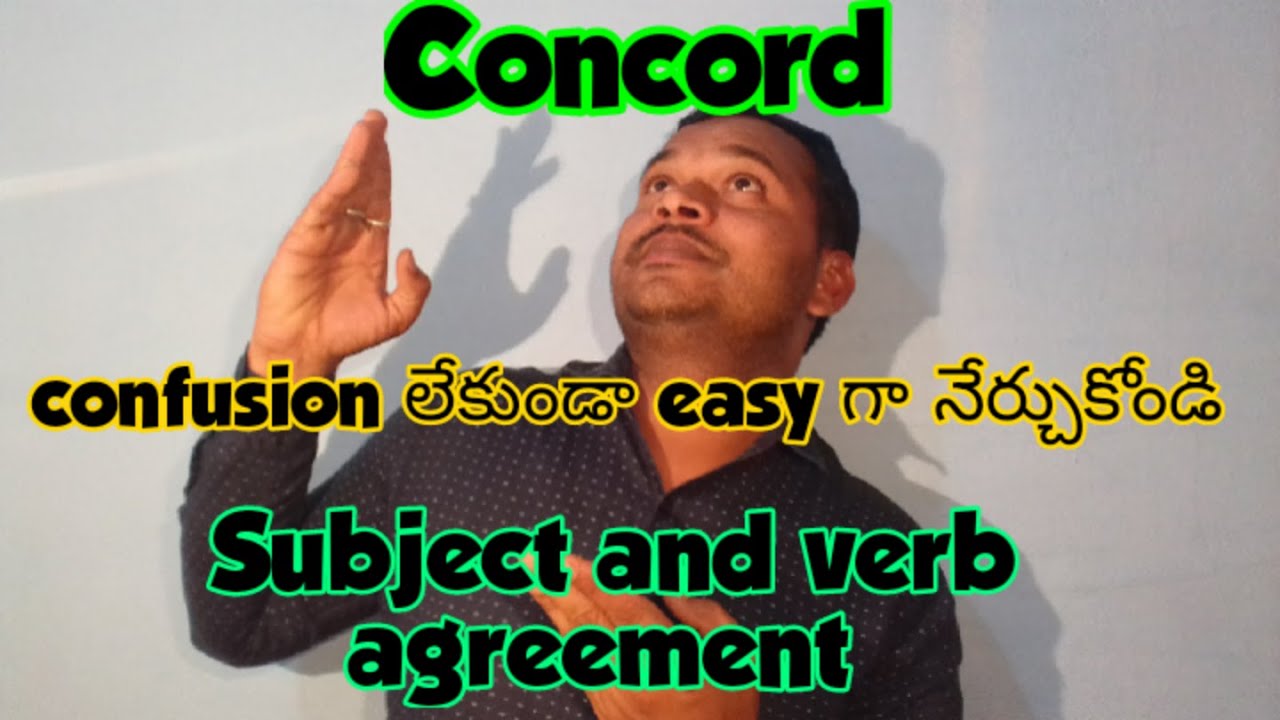 Concord or Subject and verb agreement #concord #subjectverbagreement # ...
